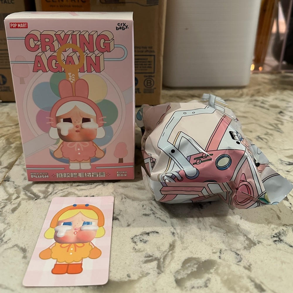 Popmart Crybaby Crying Again Series Plush Bagcharm Ke… - Gem